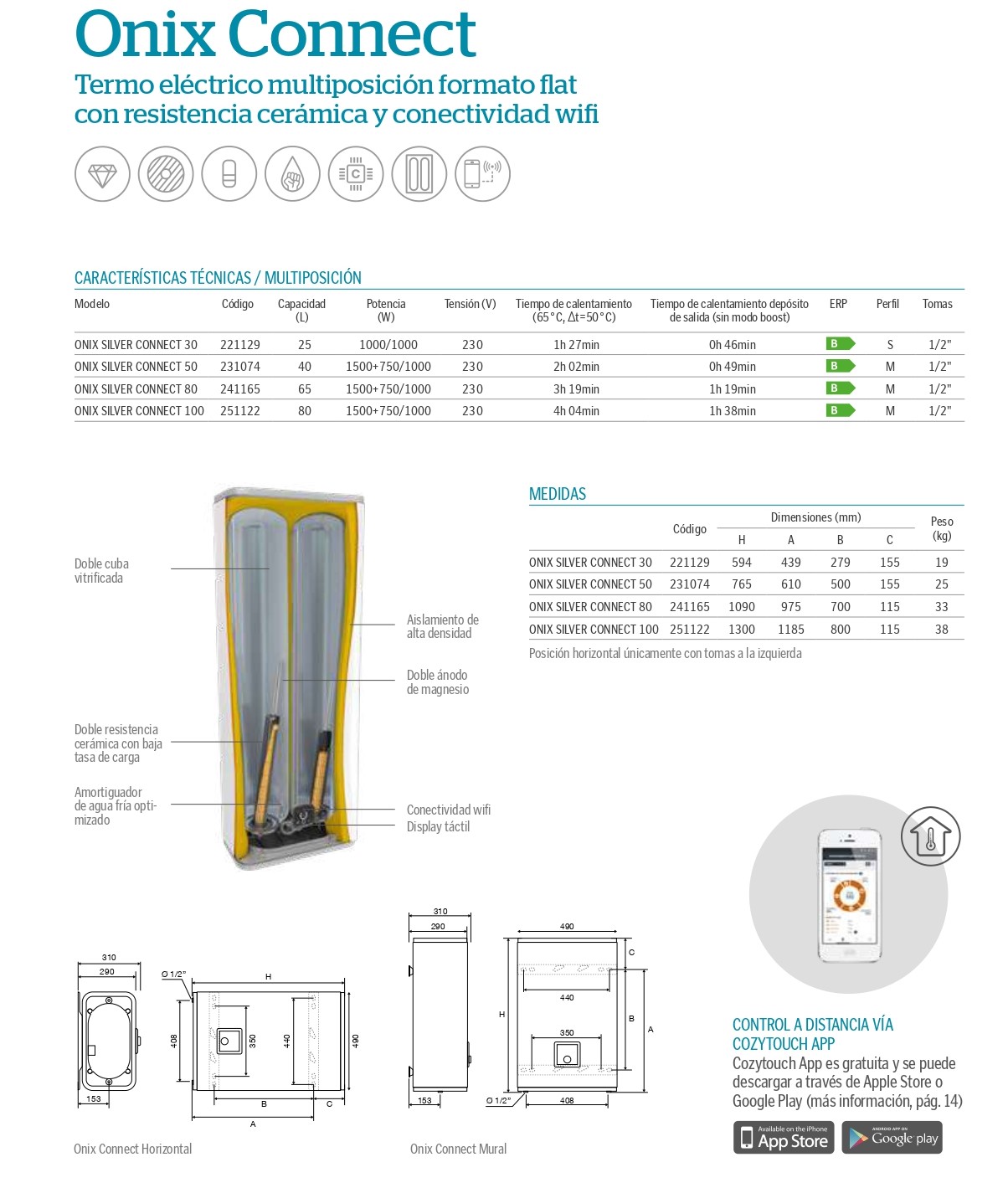 Termo THERMOR ONIX CONNECT 50 al MEJOR PRECIO!!!